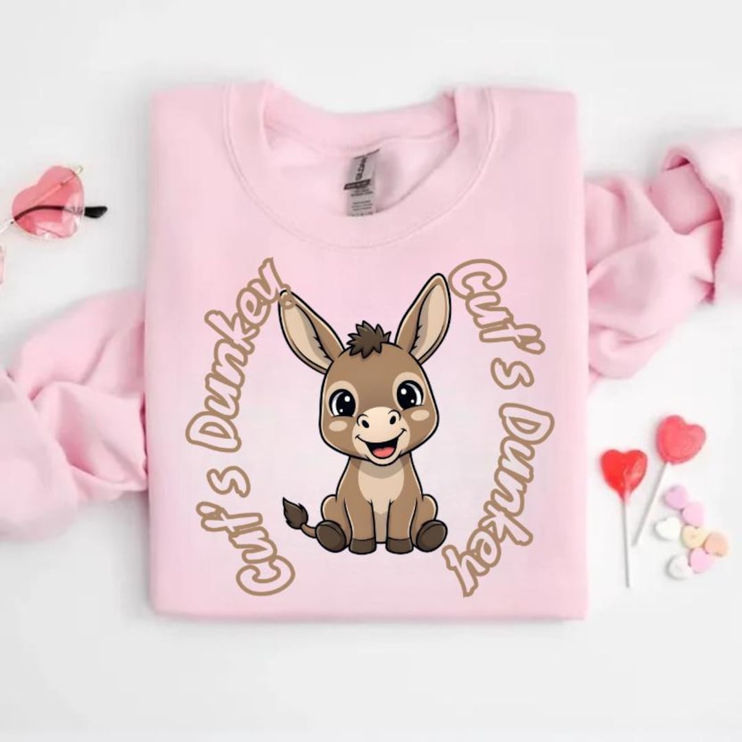 Cute Donkey PNG | “cut’s Dunkey” Cartoon Animal Clipart | Funny Farm ...