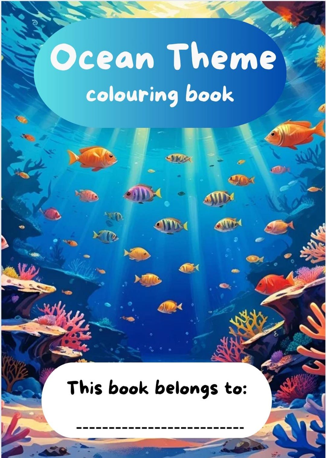 Kids Digital Colouring Book, Printable Activity Pages for Children ...