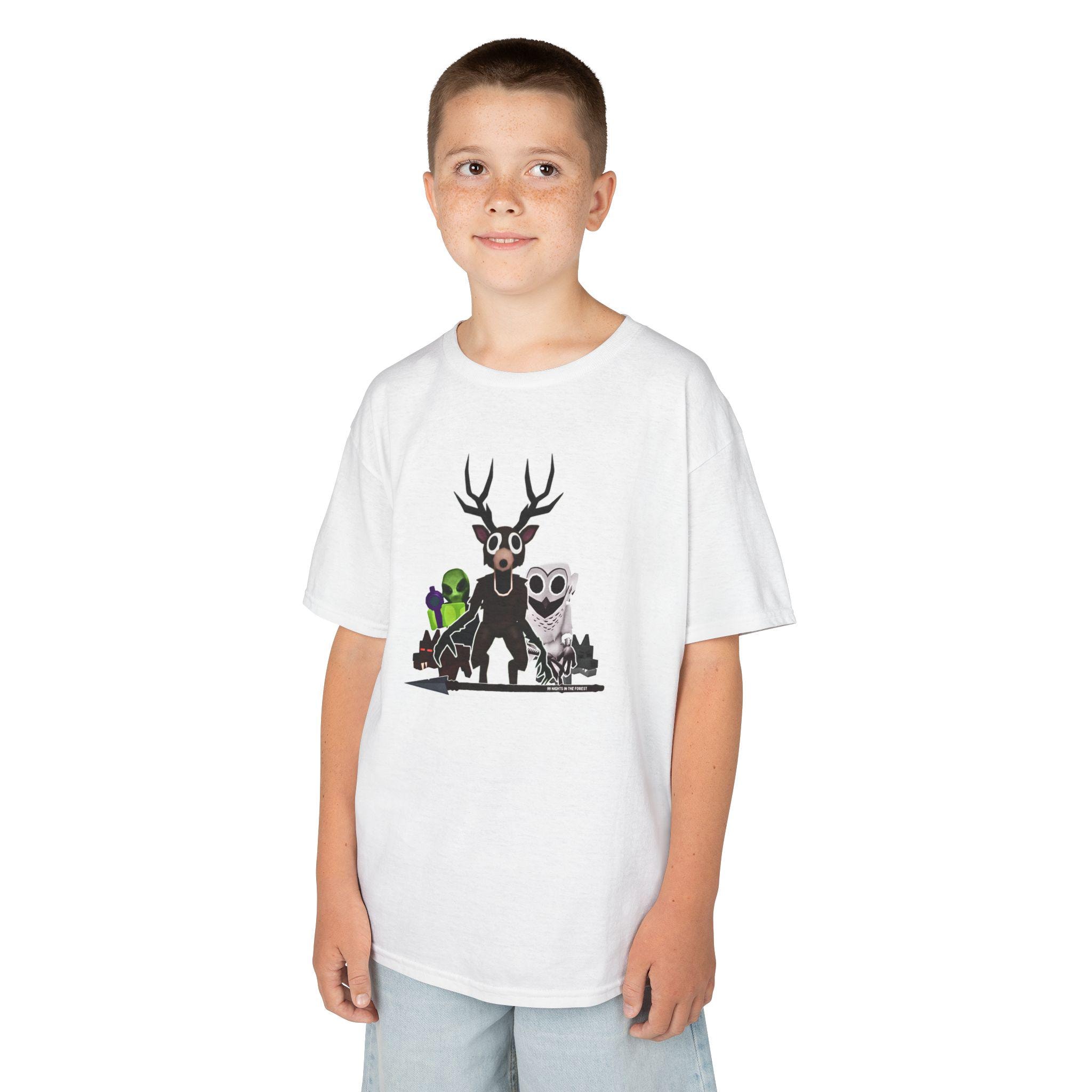 Kids I Survived 99 Nights in the Forest Roblox T-shirt | 99 Nights in ...