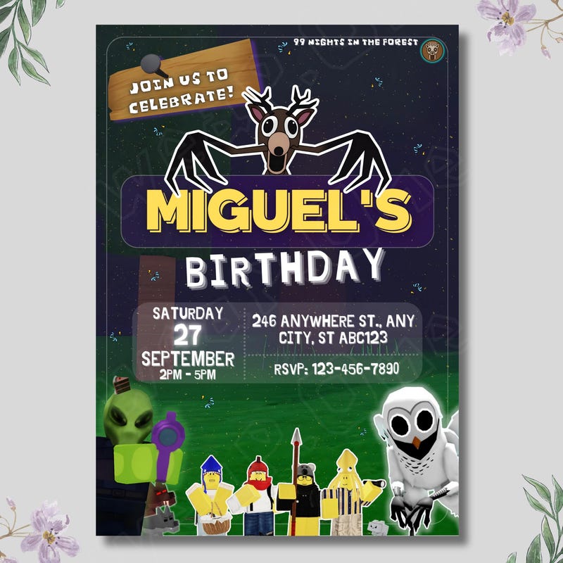 99nights in the Forest Birthday - Etsy