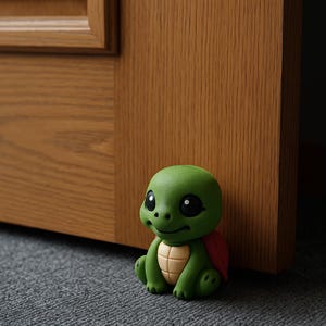 Handmade 3D Printed Turtle Door Stopper Set: Eco PLA Home Decor - Etsy