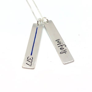 Thin Blue Line, Keep Him Safe, Blue Line Jewelry , Blue Line Wifey ...