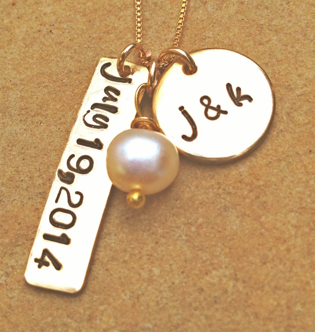 Personalized Wedding Gifts, Wedding Necklace, Personalized Wedding ...