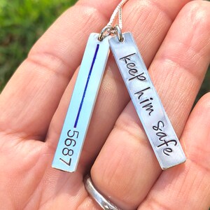 Thin Blue Line, Keep Him Safe, Blue Line Jewelry , Blue Line Wifey ...