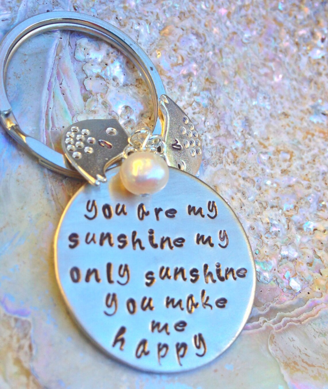You Are My Sunshine My Only Sunshine Keychain, Personalized Keychains ...