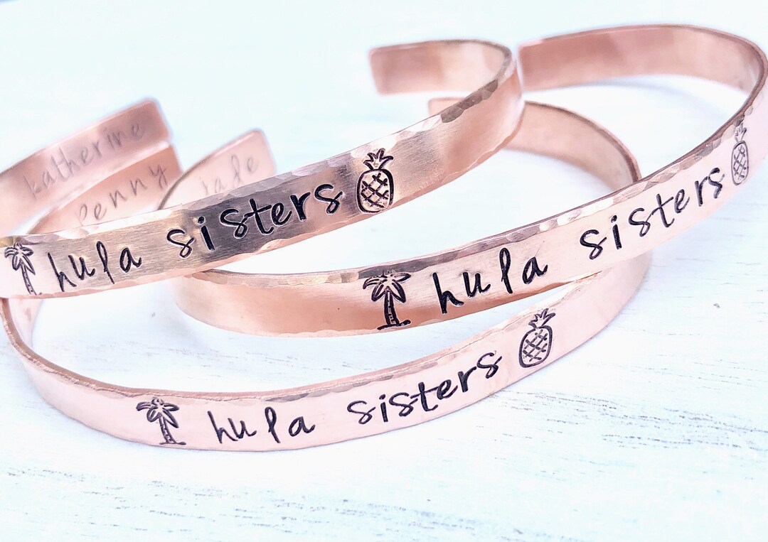Hula Sisters Bracelet , Hawaiian Jewelry, Hawaiian Bracelets, Hand ...
