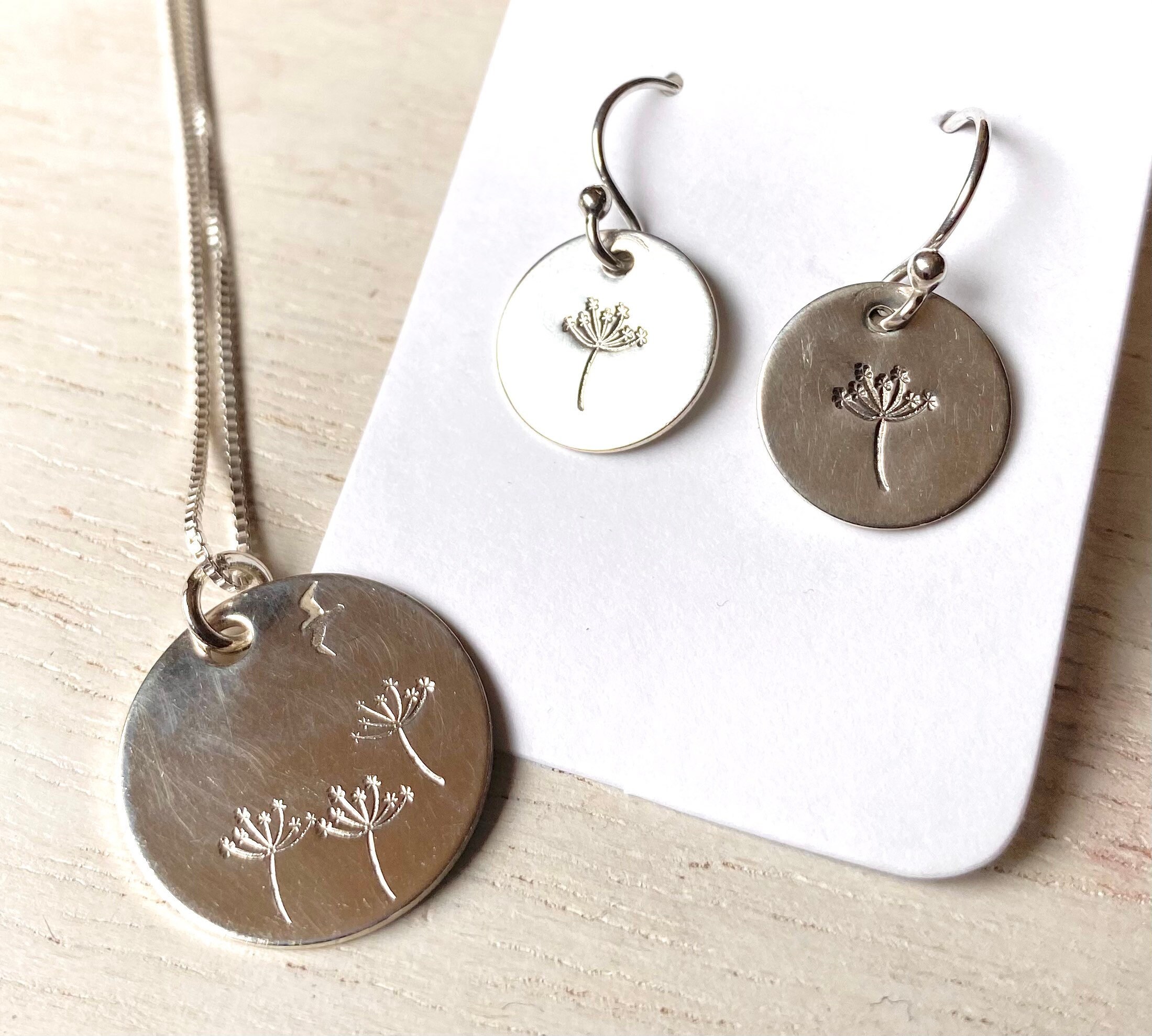 Valentine Gifts for Her Dandelion Necklace Dandelion - Etsy