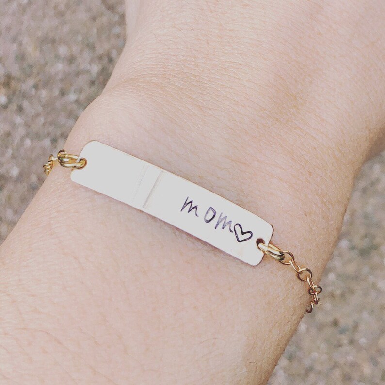 Personalized Bar Bracelet Custom Bar Bracelet Name - Etsy