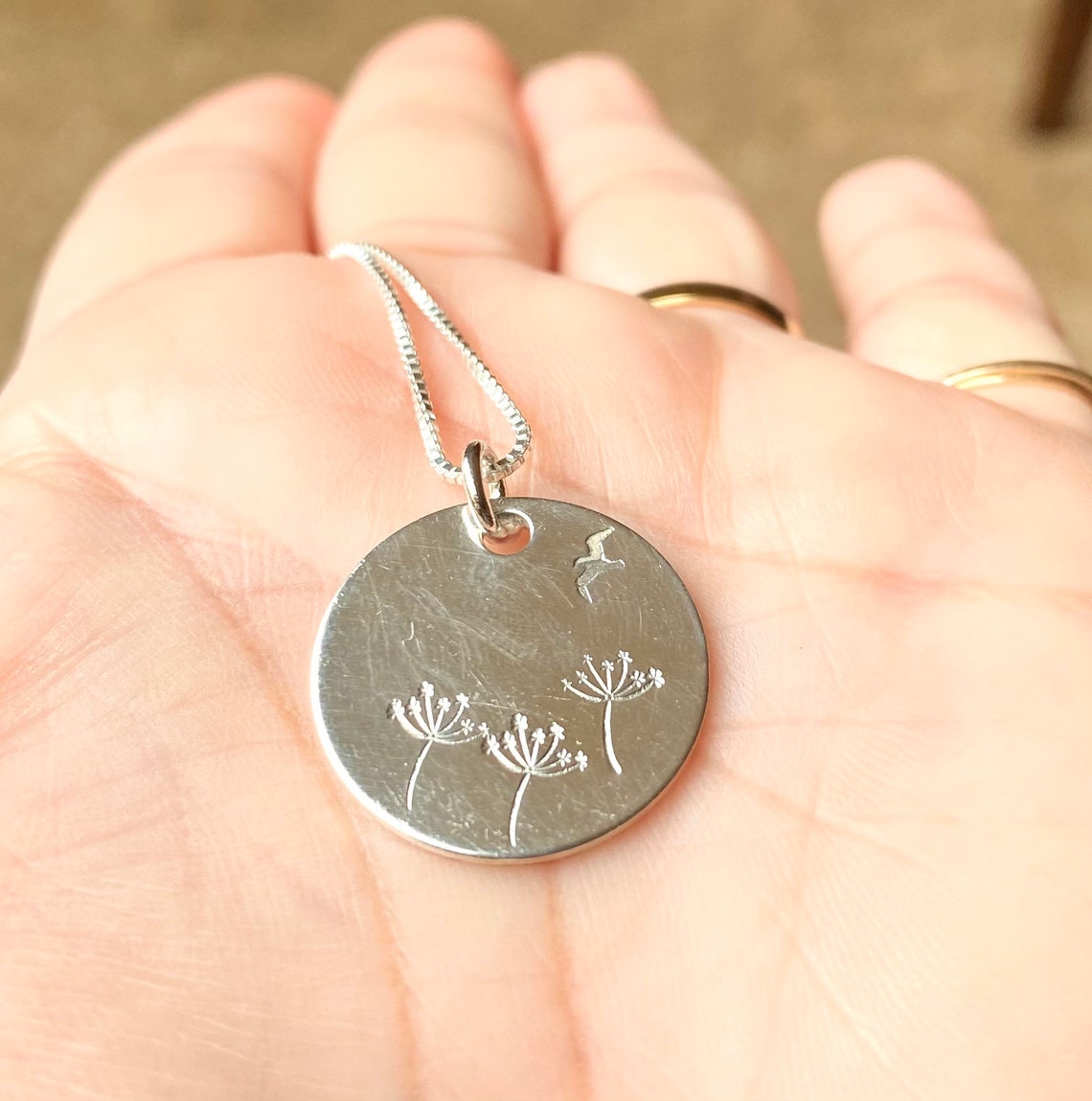 Valentine Gifts For Her Dandelion Necklace Dandelion | Etsy