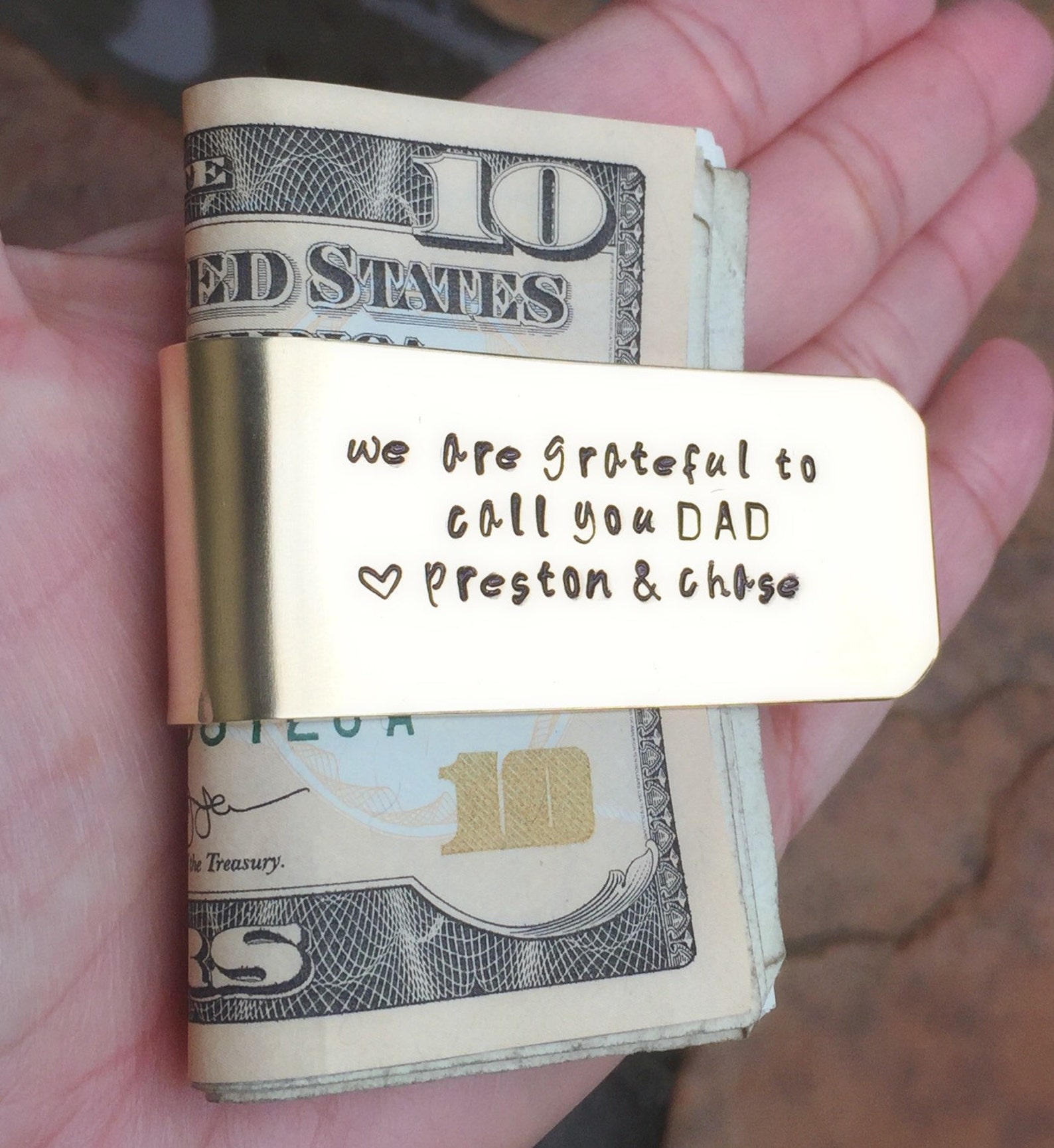 Money Clip Personalized Money Clip Brass Money Clip - Etsy