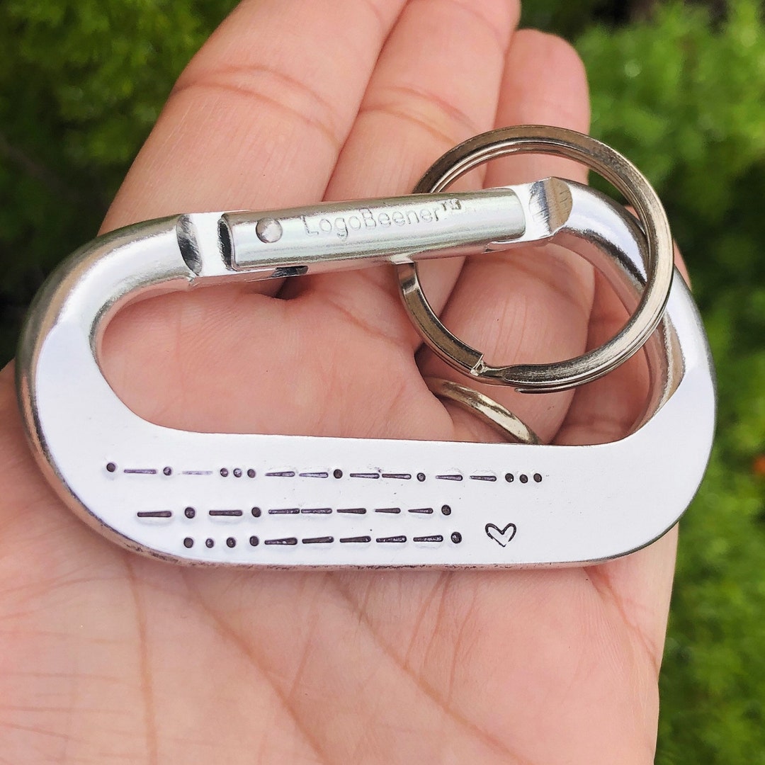 Personalized Carabiner, Morse Code, Come Home Safe, Featured in US ...