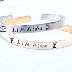 Live Aloha, Hawaii Jewelry, Live Aloha Bracelet, Hawaiian Jewelry ...