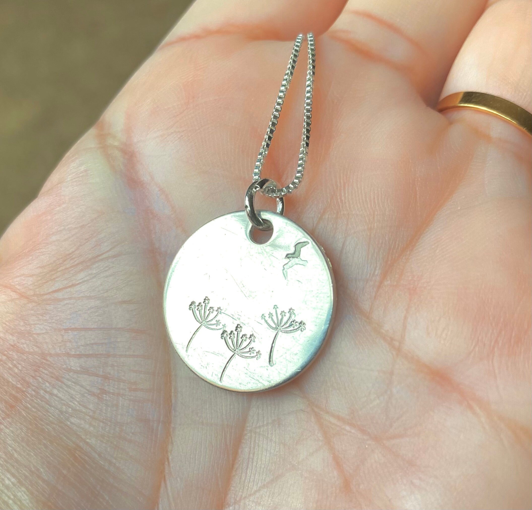 Valentine Gifts for Her Dandelion Necklace Dandelion - Etsy