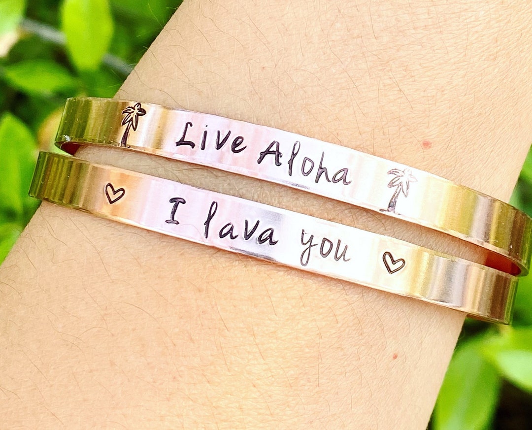 Live Aloha, Hawaii Jewelry, Live Aloha Bracelet, Hawaiian Jewelry ...