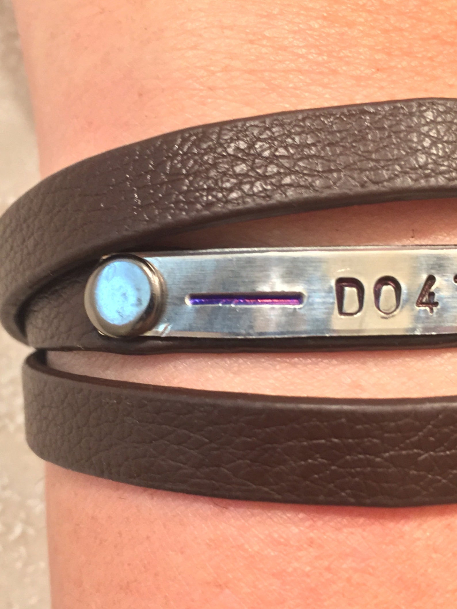 Blue Line Police Wife Police Officer Wife Bracelet - Etsy