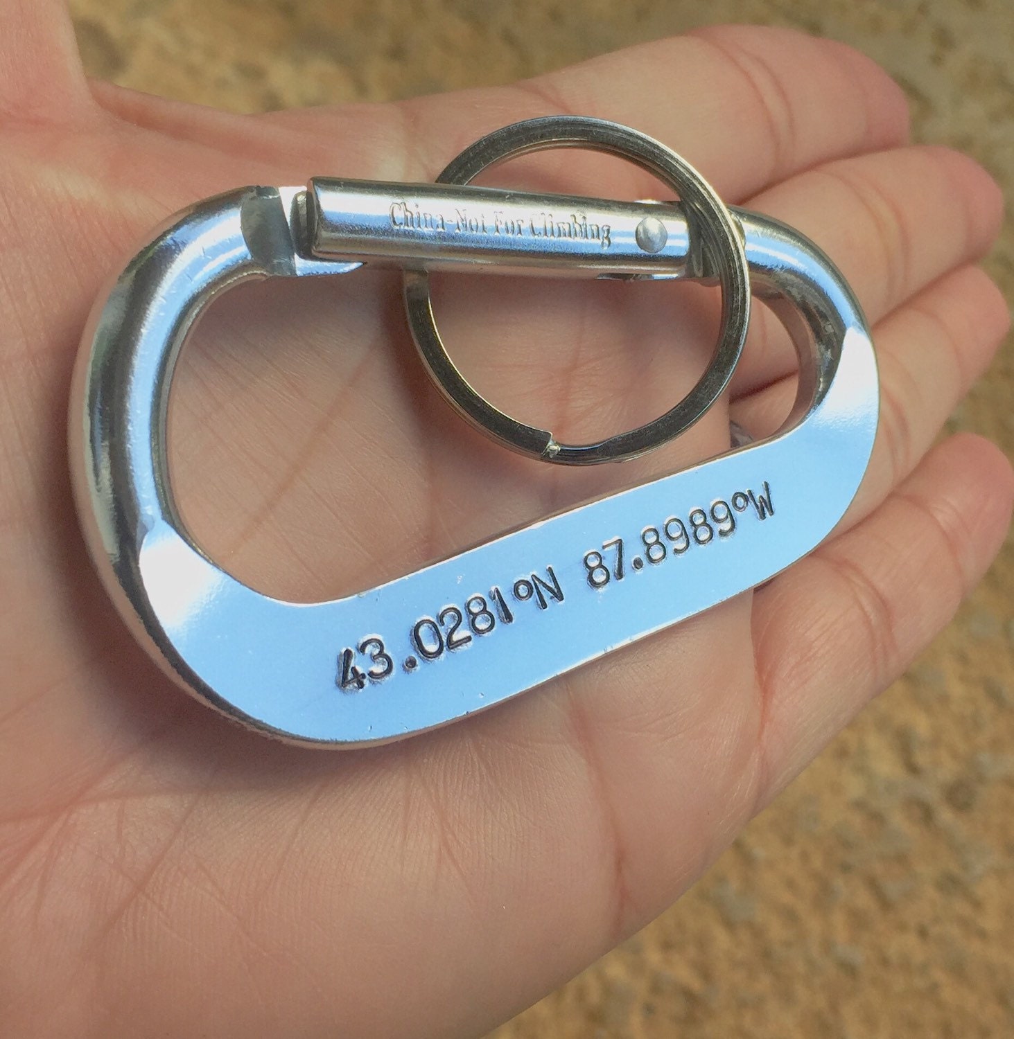 Boyfriend Gift Carabiner Personalized Carabiner Hand - Etsy