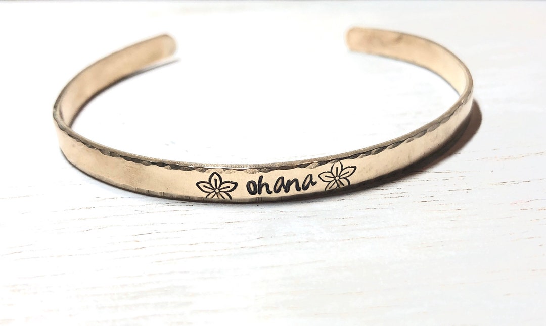 Hawaiian Jewelry, Ohana,hawaiian Bracelets, Hand Stamped Jewelry, Hula ...
