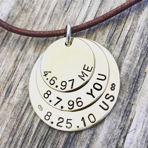 Personalized Mens Necklace, Boyfriend Necklace, Hand Stamped Mens ...