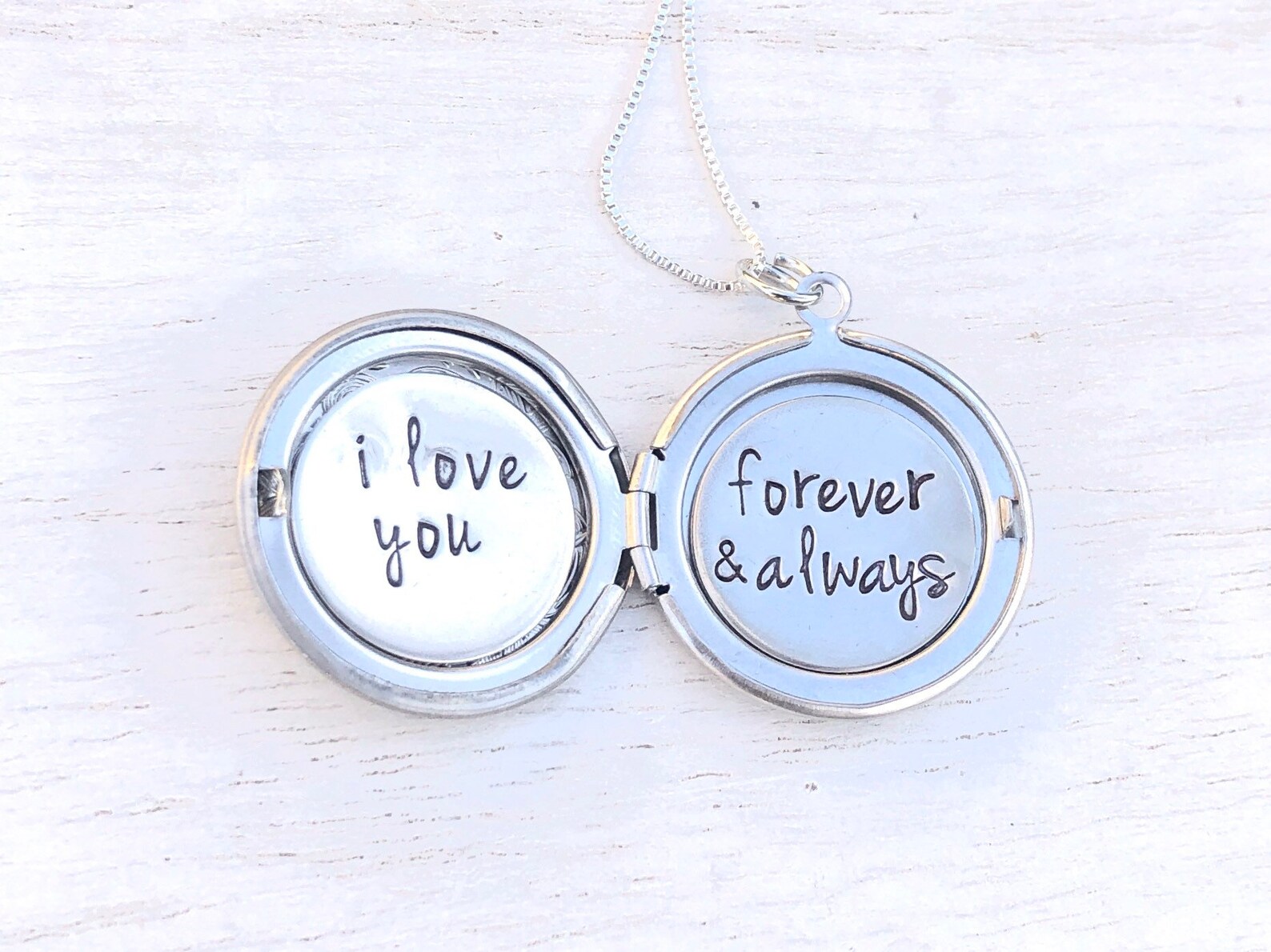 I Love You Forever and Always Locket Locket - Etsy