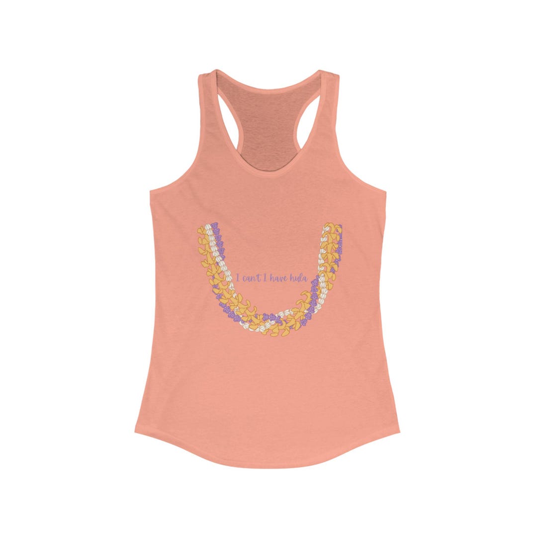 Hula Tank Top, Women's Beach Racerback Tank, Hawaii Dance Shirt, Aloha ...