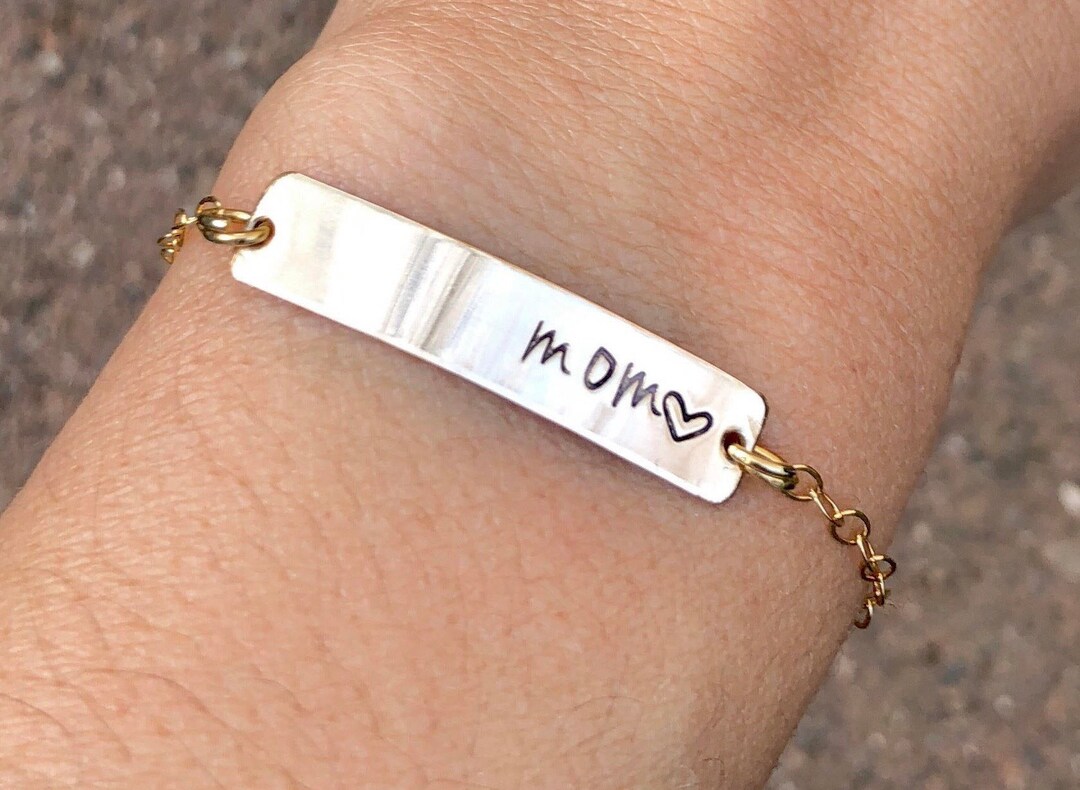 Personalized Bar Bracelet Custom Bar Bracelet Name Bracelet