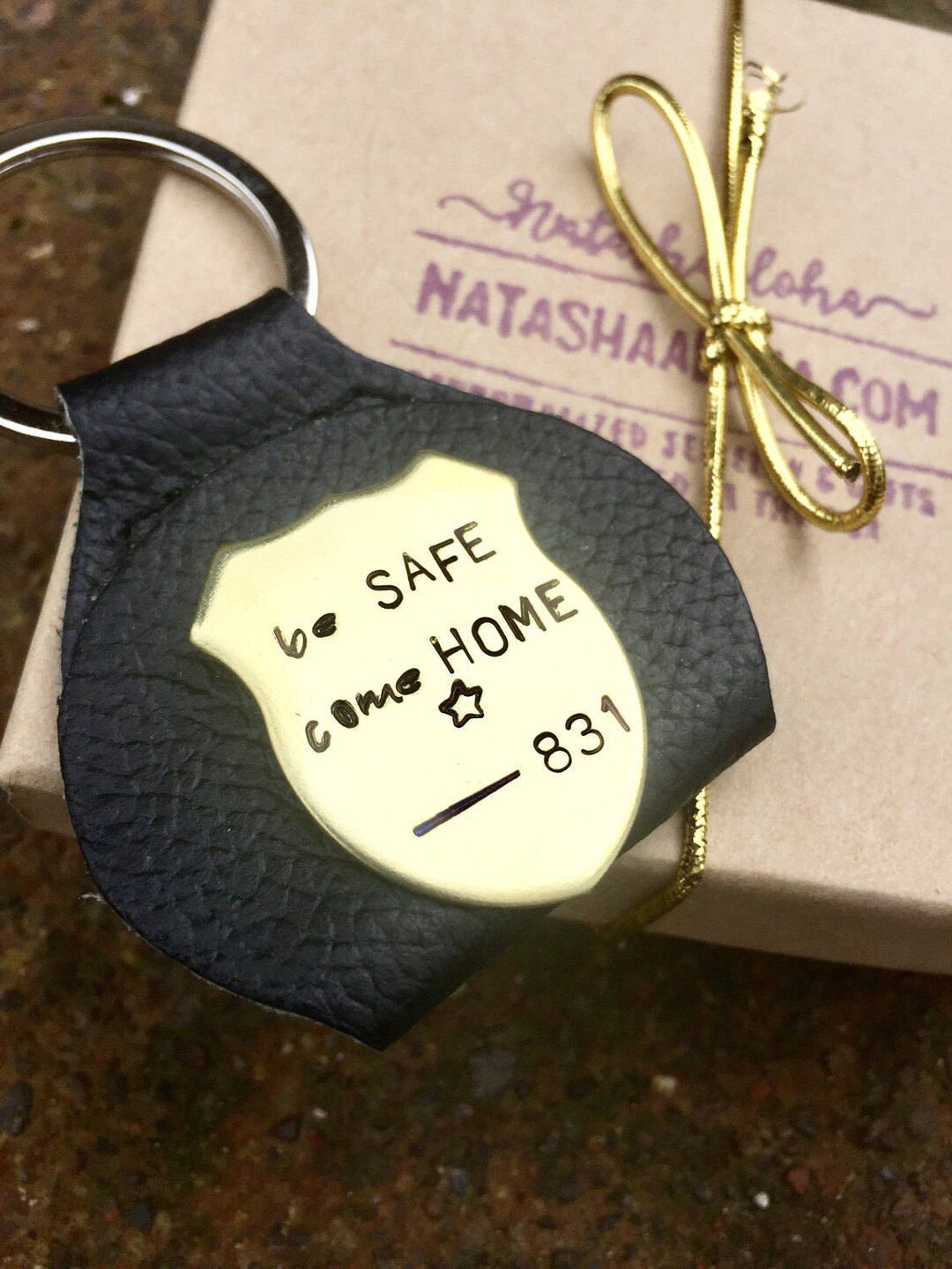 Be Safe Come Home, Custom Police Keychain , Blue Line, Police Wife ...