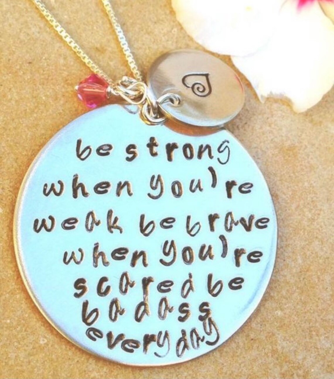 Cancerinspirational Necklace Fight Back to Cancer Be Strong - Etsy