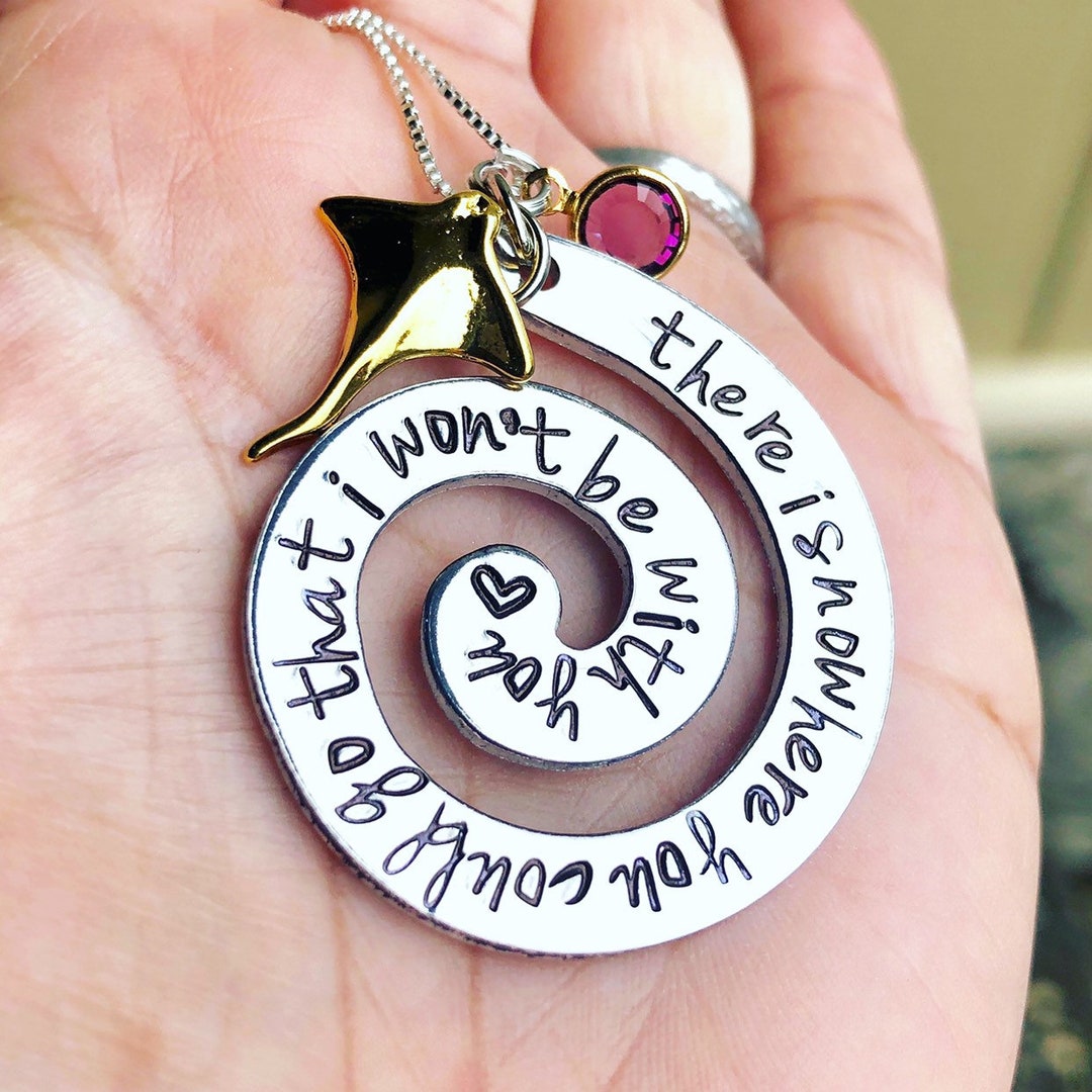 Moana Necklace , Graduation Gift Her, There is Nowhere You Could Go ...