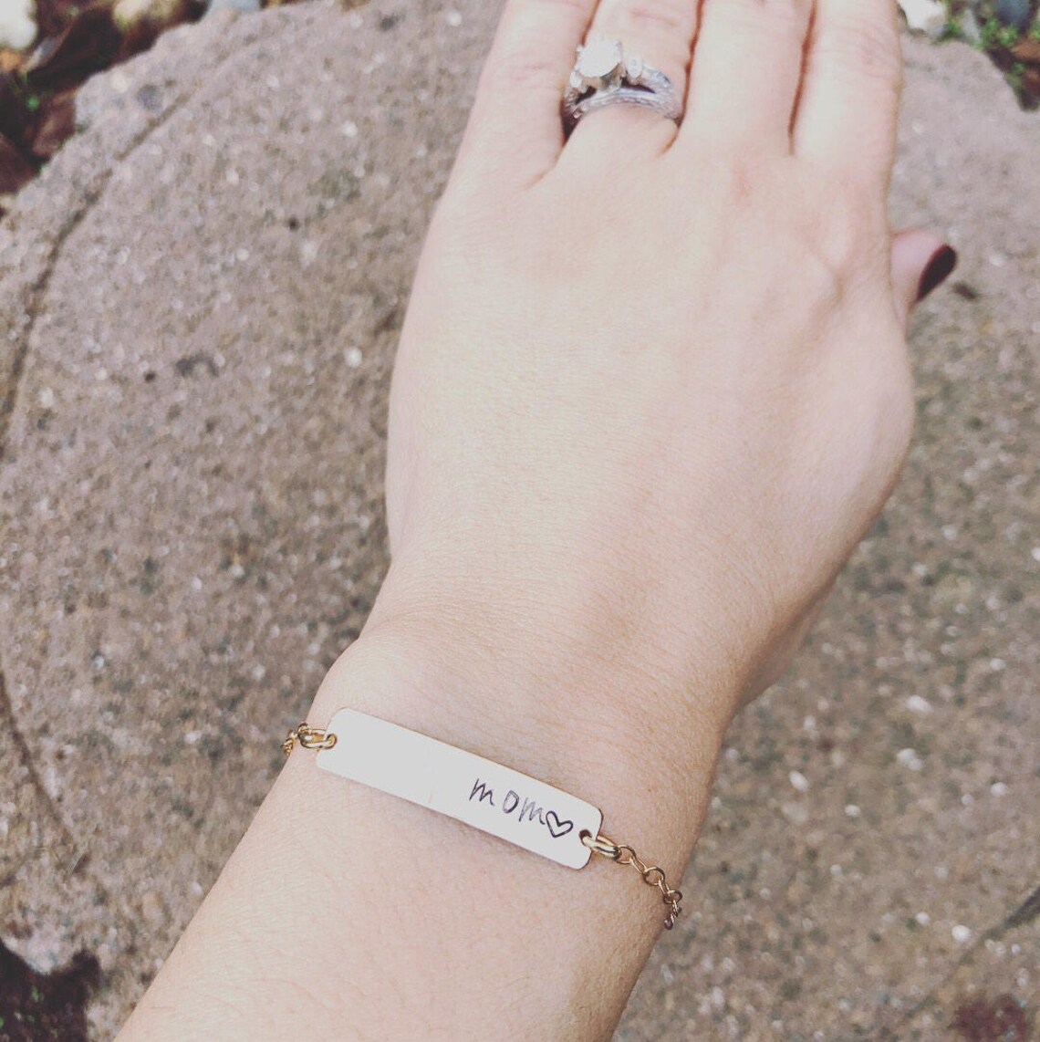 Personalized Bar Bracelet Custom Bar Bracelet Name - Etsy