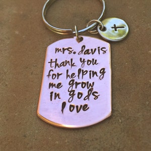 Thank You for Helping Me Grow in God's Love, Sunday School Teacher ...