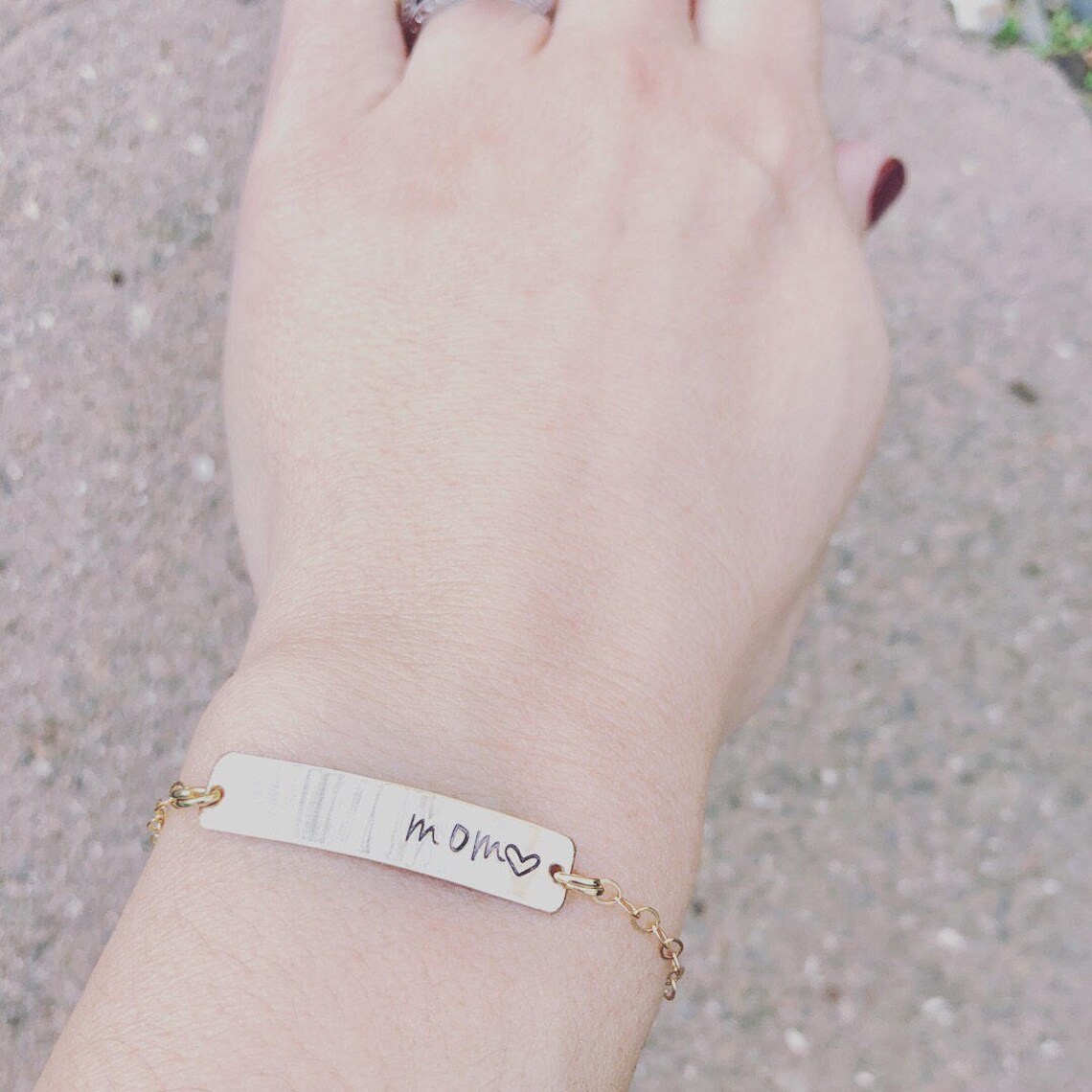 Personalized Bar Bracelet Custom Bar Bracelet Name - Etsy