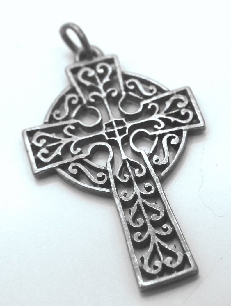 Vintage Sterling Silver Filigree Cross 40mm Tall TSY.66.254 - Etsy