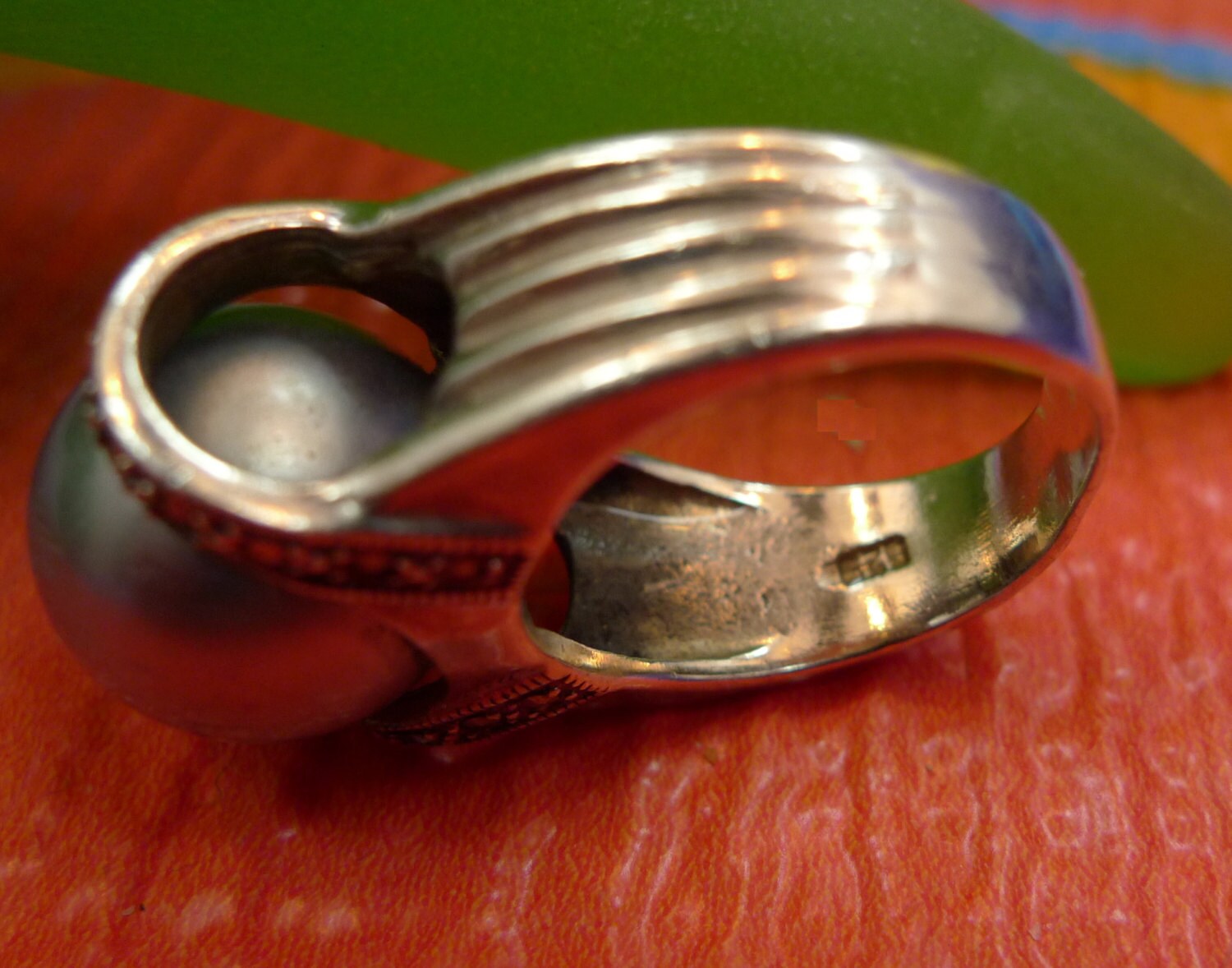 Size 6.5 Ring : Vintage Art Deco Sterling 925 Silver Large - Etsy