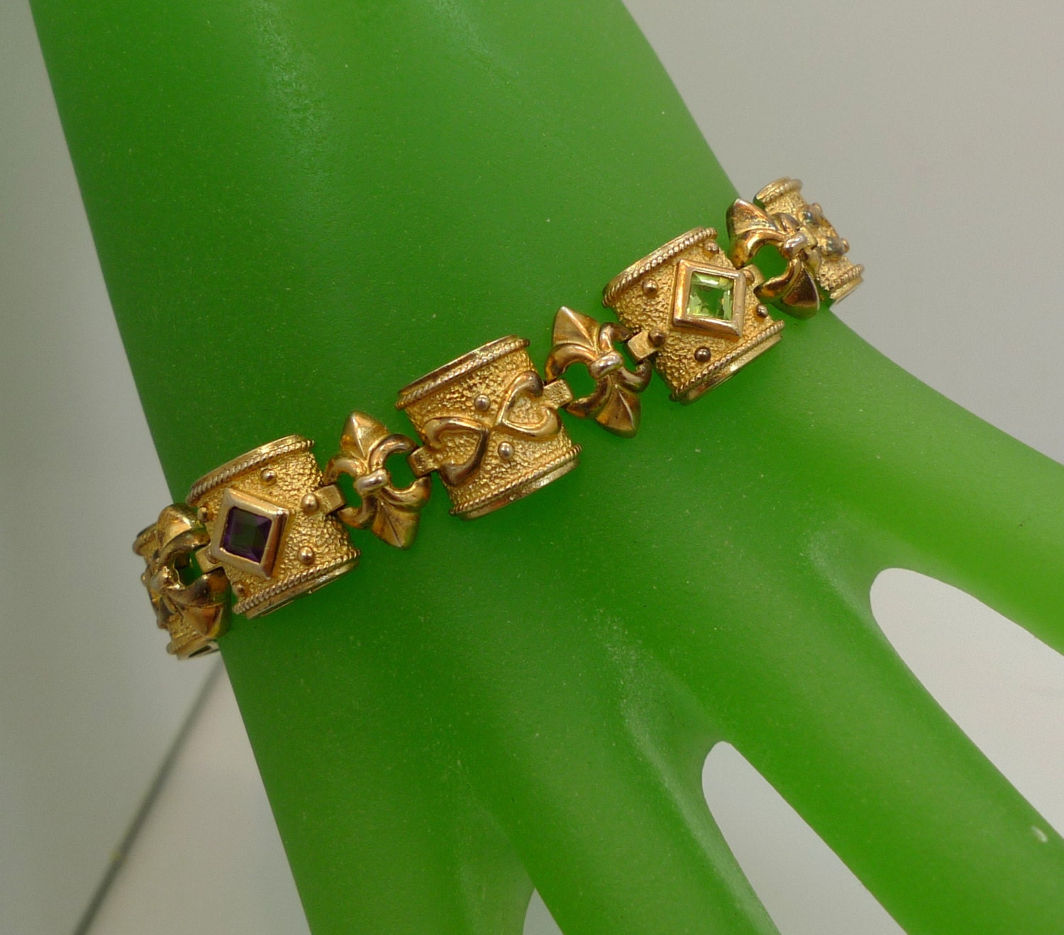 Remarkable Vintage Unique Link Bracelet: Sterling 925 Silver - Etsy