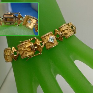 Remarkable Vintage Unique Link Bracelet: Sterling 925 Silver - Etsy