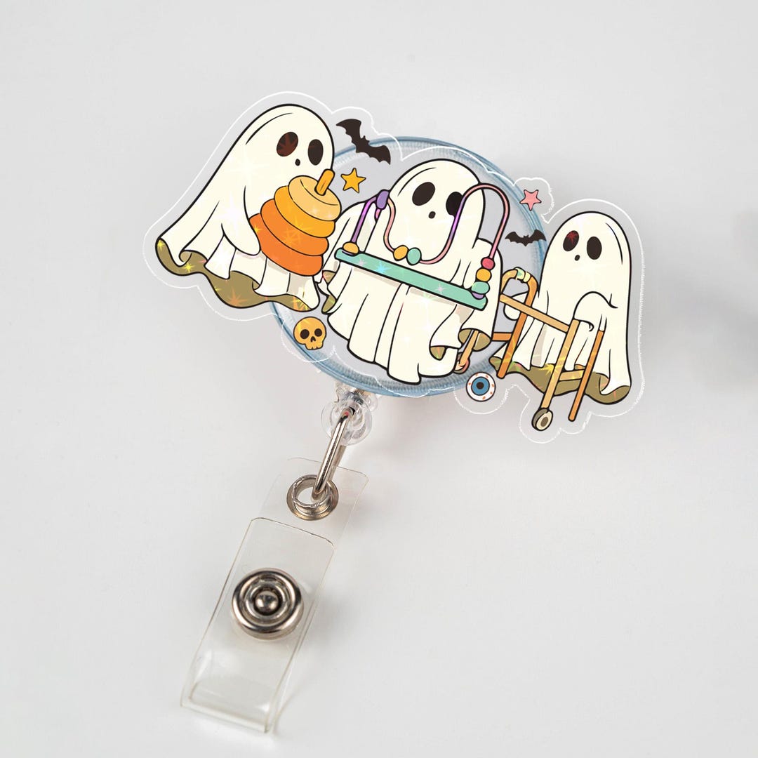 Halloween Occupational Therapy Badge Reel, Occupational Therapist ID ...