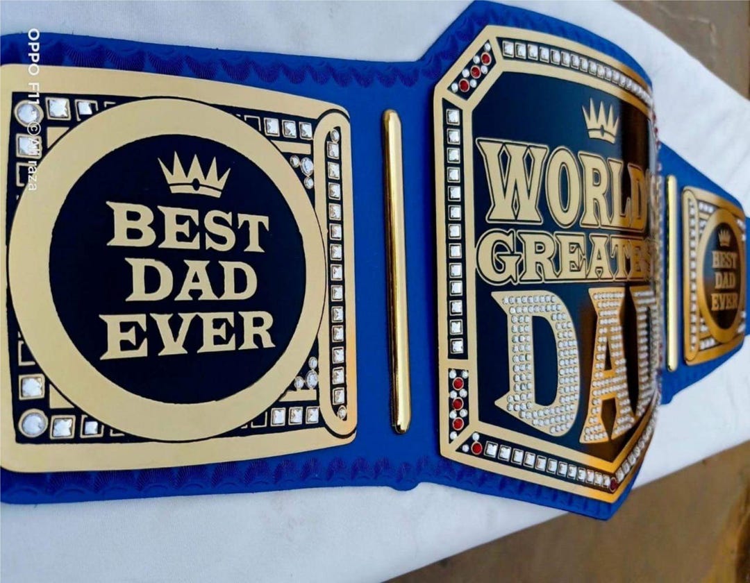 World’s Greatest Dad Award Belt – Custom Father’s Day Gift – Handmade ...