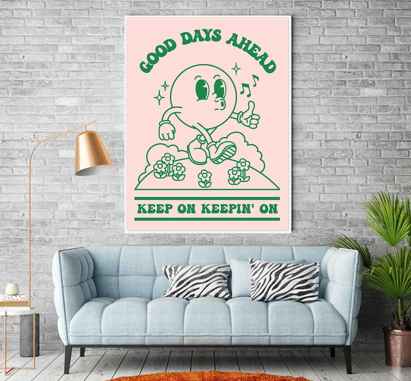 Good Days Aesthetic Keep On Keepin' On Vintage Poster sold by ...