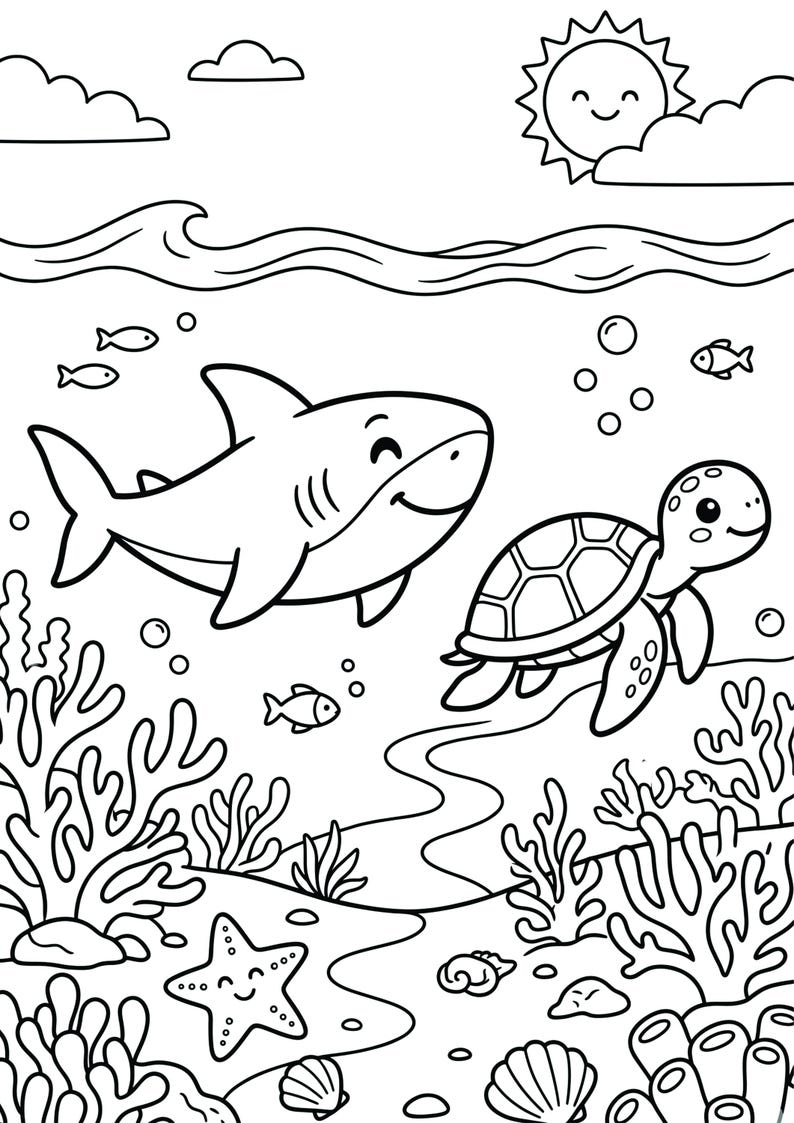 Animal Coloring Sheets for Kids: Fun Dog Illustrations (digital ...