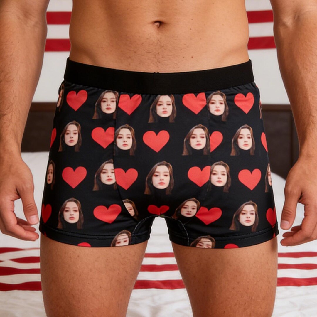 Personalized Photo Boxers: Custom Boxer Briefs With Faces, Valentines ...