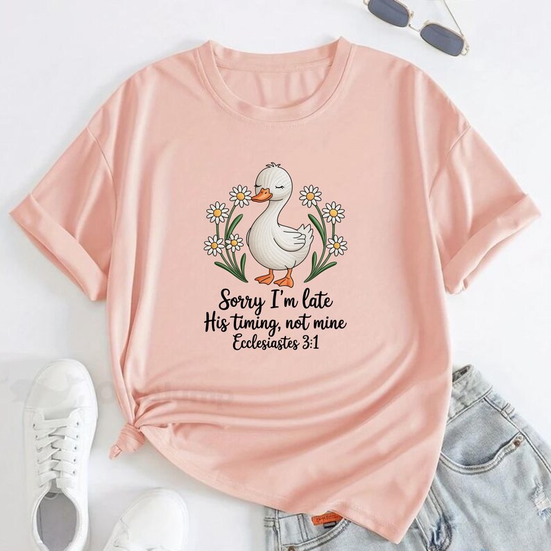 Funny Silly Goose Embroidery File Christian Faith Ecclesiastes 3:1 ...