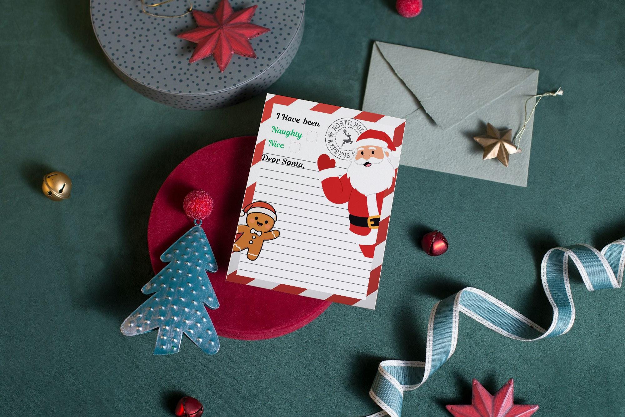 Santa Letter Printable - Custom Christmas Gift (instant Download and ...