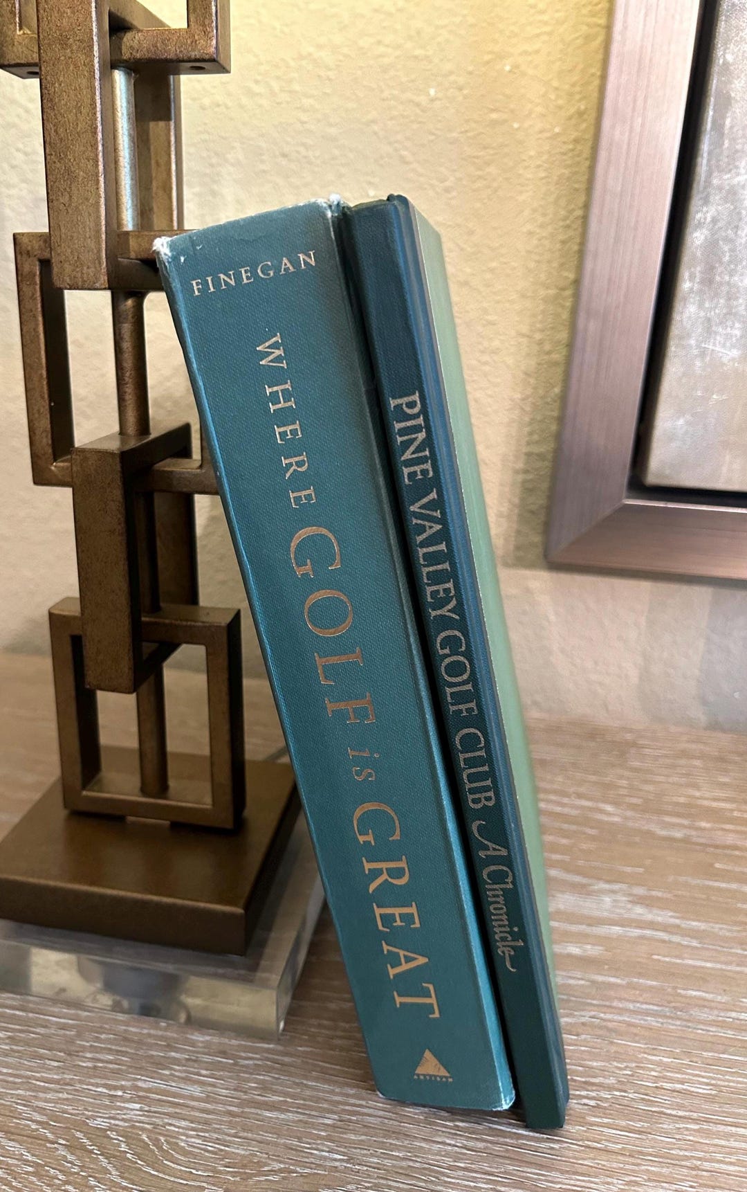 Coffee Table Golf Green Books Large Library Old - Etsy