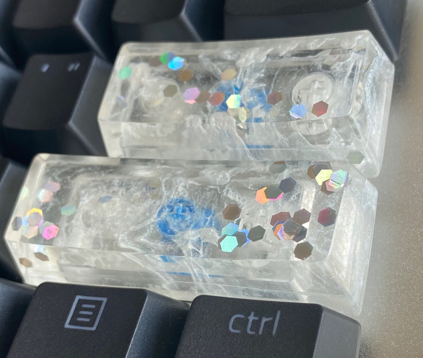 Frosted Keycap Cherry Mx Keycap Cute Silver Keycap Enter | Etsy