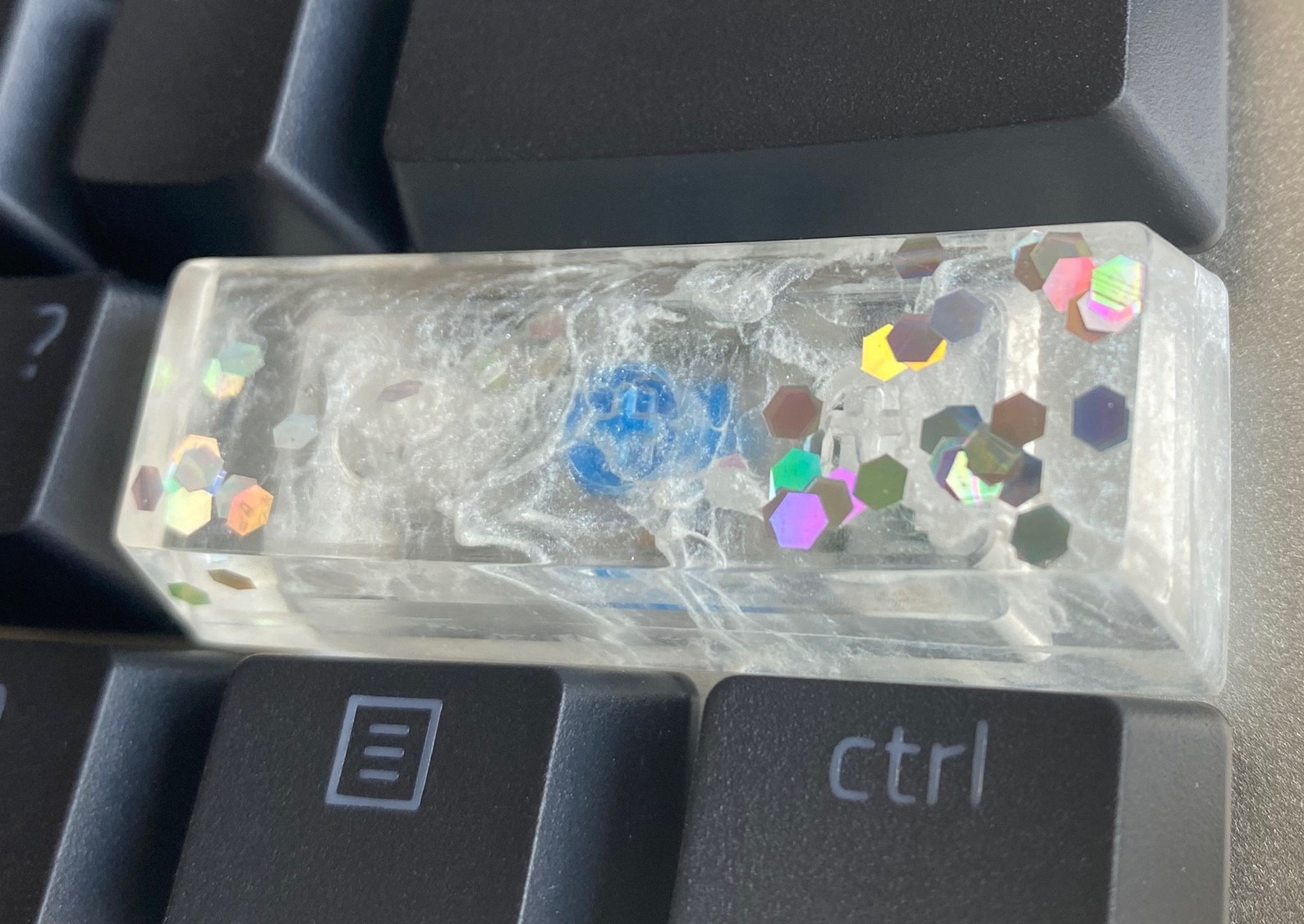 Resin Keycap Spacebar Keycap Custom Artisan Spacebar Silver - Etsy Canada