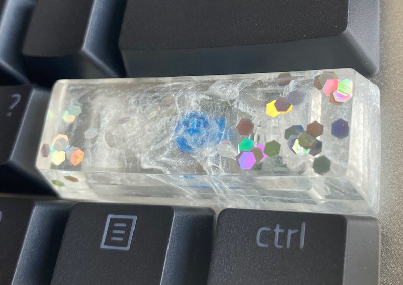 Resin Keycap Spacebar Keycap Custom Artisan Spacebar Silver - Etsy Canada