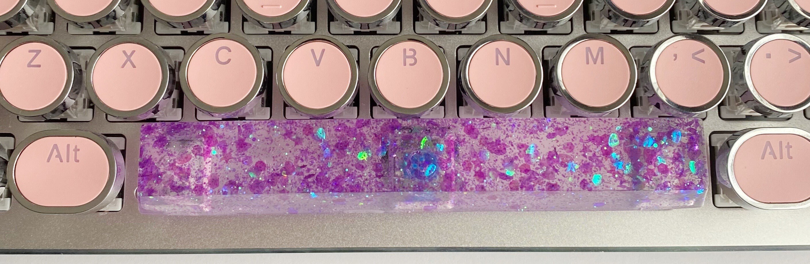 Resin Keycap Spacebar Keycap Custom Artisan Spacebar Purple - Etsy ...