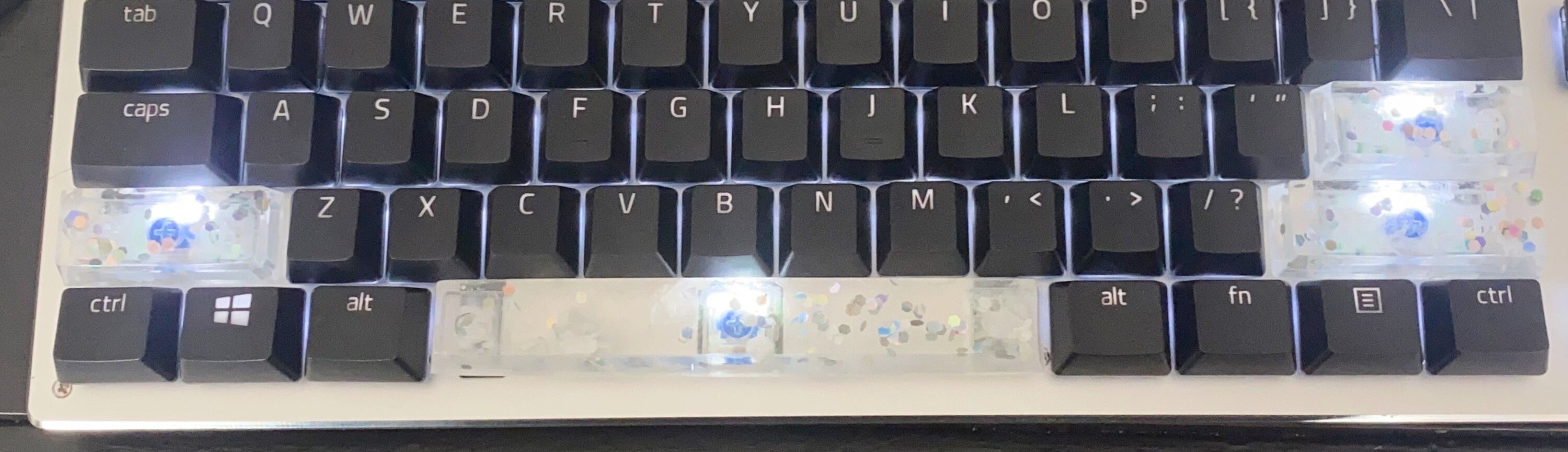 Resin Keycap Spacebar Keycap Custom Artisan Spacebar Silver - Etsy Canada