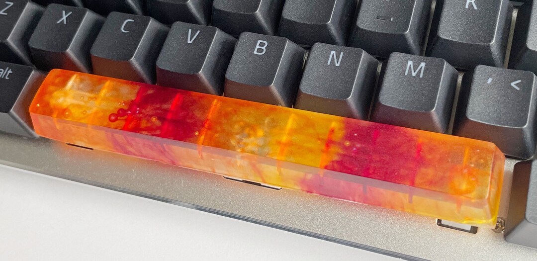 Sunset Spacebar, Resin Spacebar Keycap, Custom Artisan Keycap, 6 25u ...