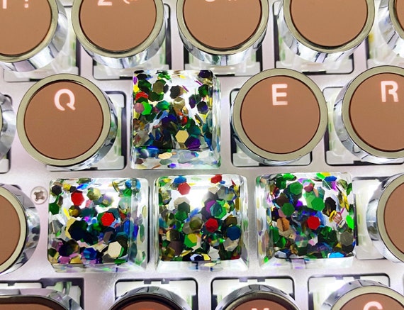 Resin Keycap Glitter Keycap Set Cherry Mx Keycap | Etsy